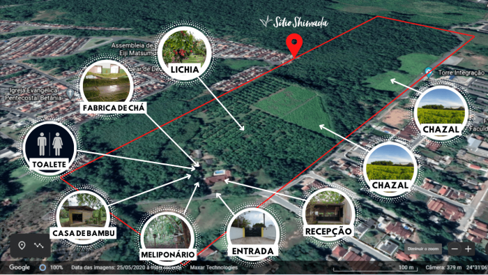 Mapa Sítio Shimada - Sítio Shimada
